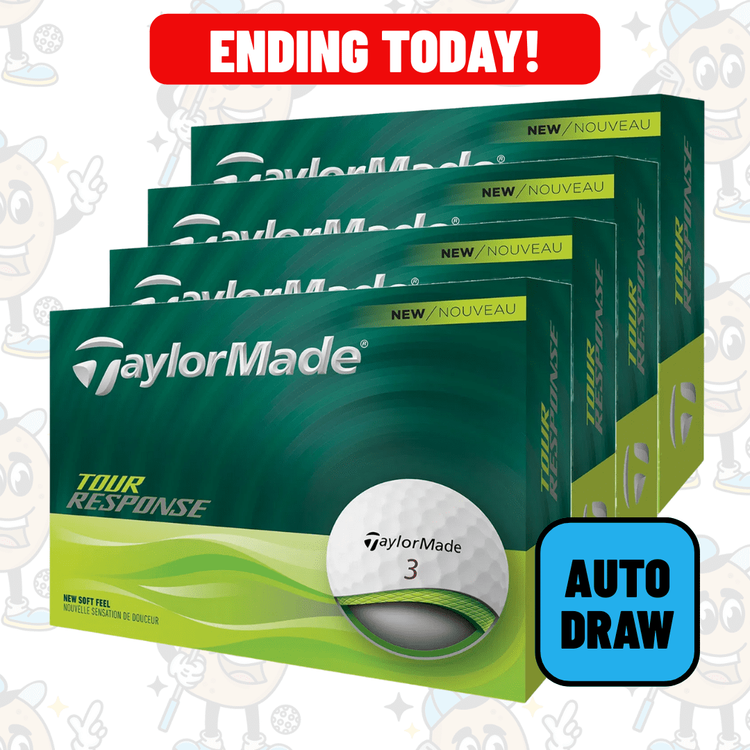 | AUTO DRAW | WIN x4 DOZEN TAYLORMADE TOUR RESPONSE GOLF BALLS #6 ...